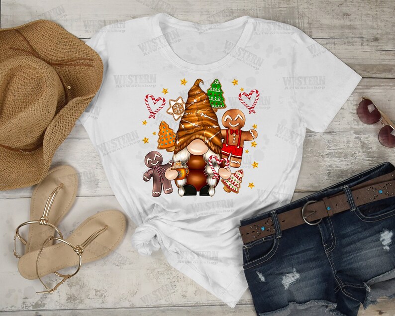 Gingerbread Gnome Png Sublimation Design Christmas Gnomes Png - Etsy