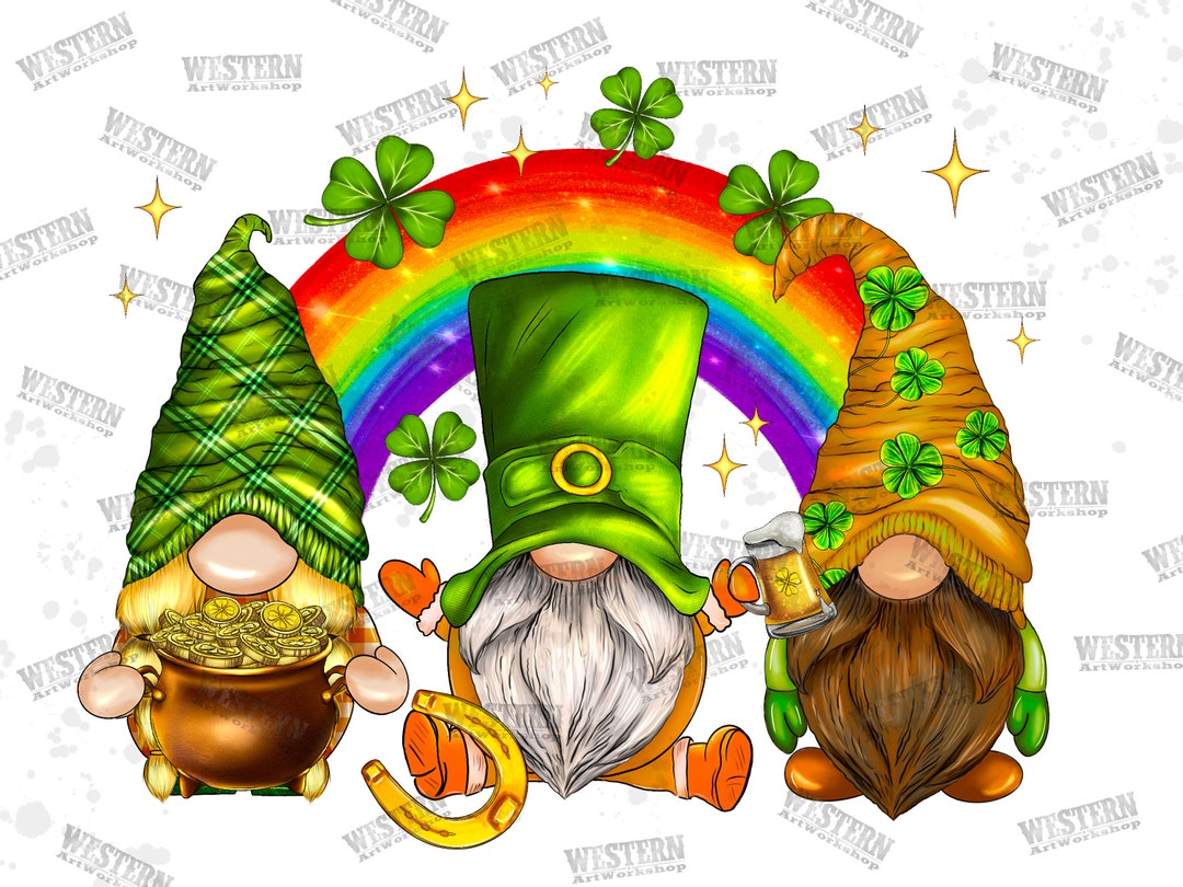 St. Patrick's Day Gnomies Rainbow Png,patricks Gnomes,rainbow ...