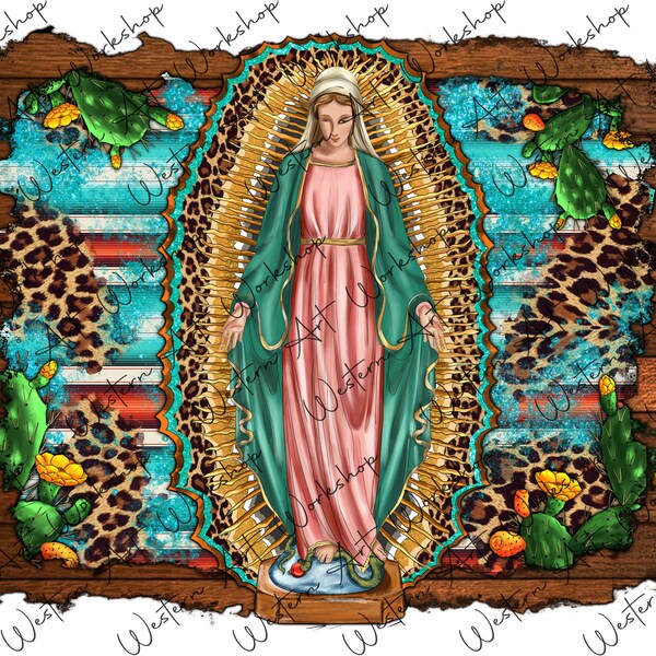 Our Lady of Guadalupe Serape Background Png - Etsy