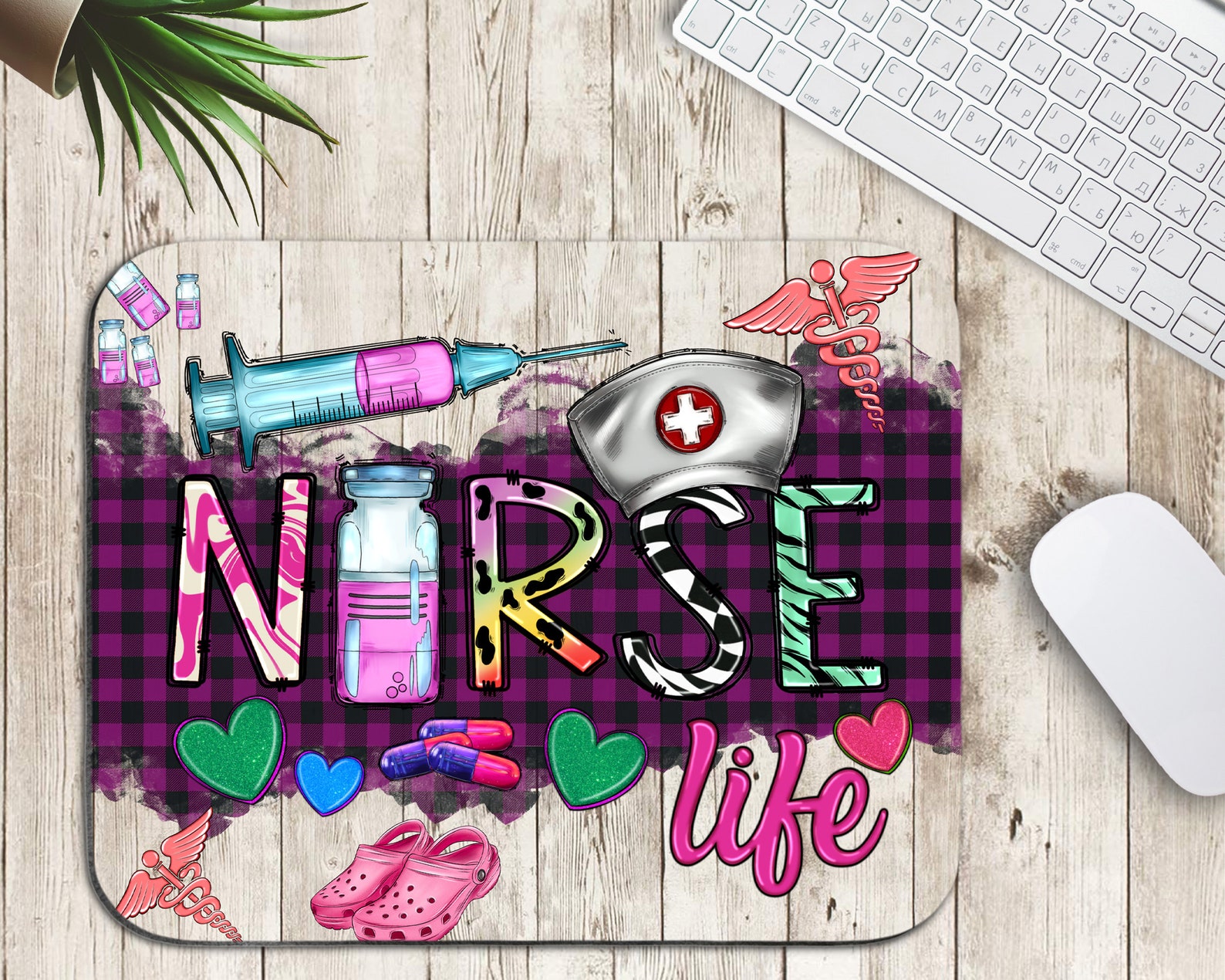Nurse Life Mouse Pad Png Sublimation Designnurse Mouse Pad - Etsy