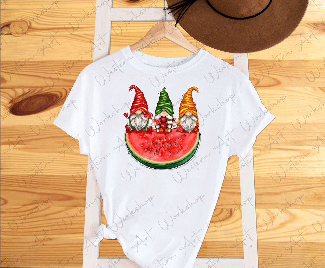Watermelon Gnomes Png Summer Gnomes Design Png Gnome Png - Etsy