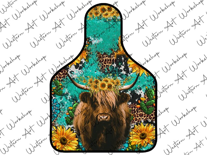 Highland Cow Tag Png Rustic Cow Tags PNG Cow Tag Cowhide - Etsy