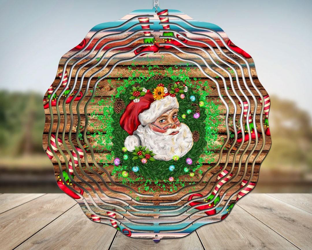 Christmas Santa Claus Wind Spinner Sublimation Design,christmas Wind ...