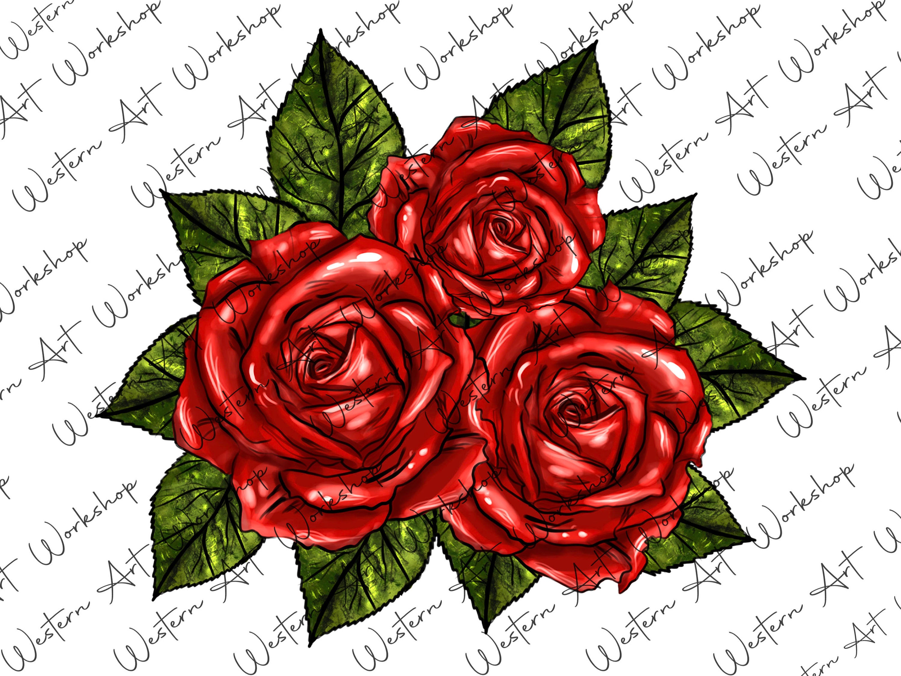 Roses Bundle Sublimation Png Rose Png Rose Clipart Flower - Etsy