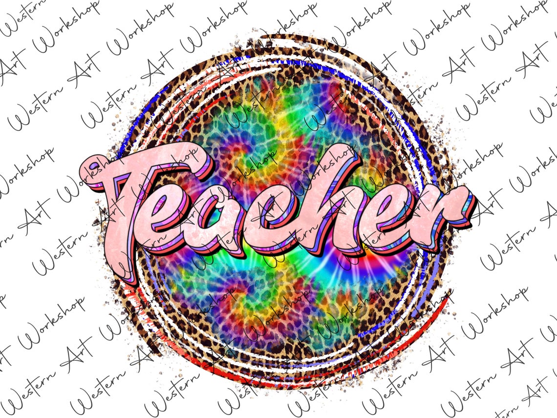 Teacher Png Leopard Background Png Leopard Teacher Png - Etsy