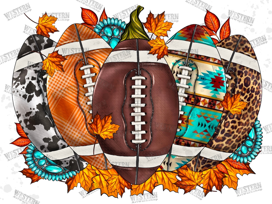 Fall American Football Png, Football Png, Autumn Football Png, Autumn ...