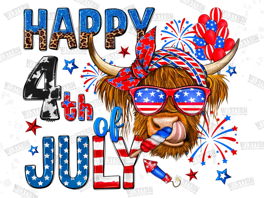 Happy 4th of July Png Sublimation Design Download, 4th of July Png, USA ...
