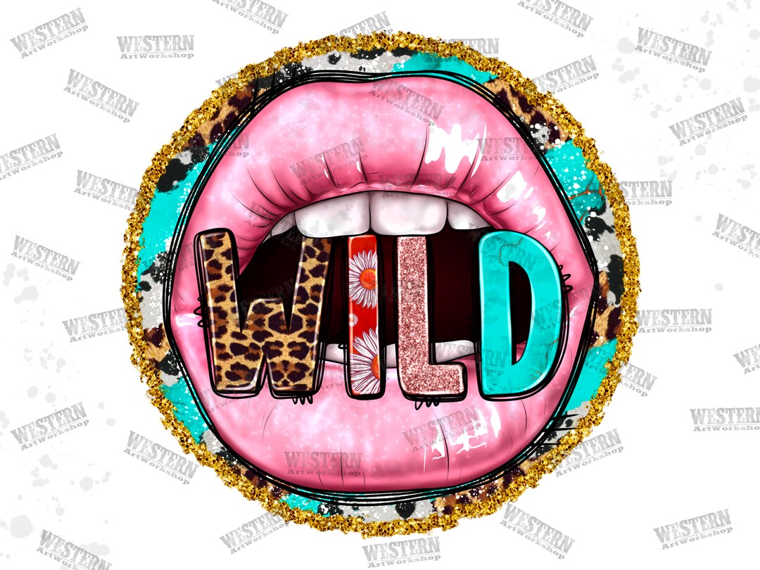 Wild Lips Png Sublimation Design,valentines Day Png,valentines Lips Png ...