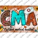 Certified Medical Assistant License Plate Png Nurse CMA - Etsy