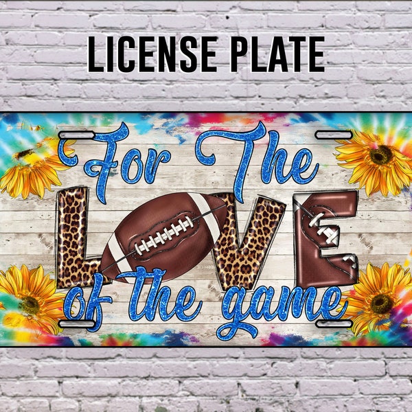 Football License Plate Png - Etsy