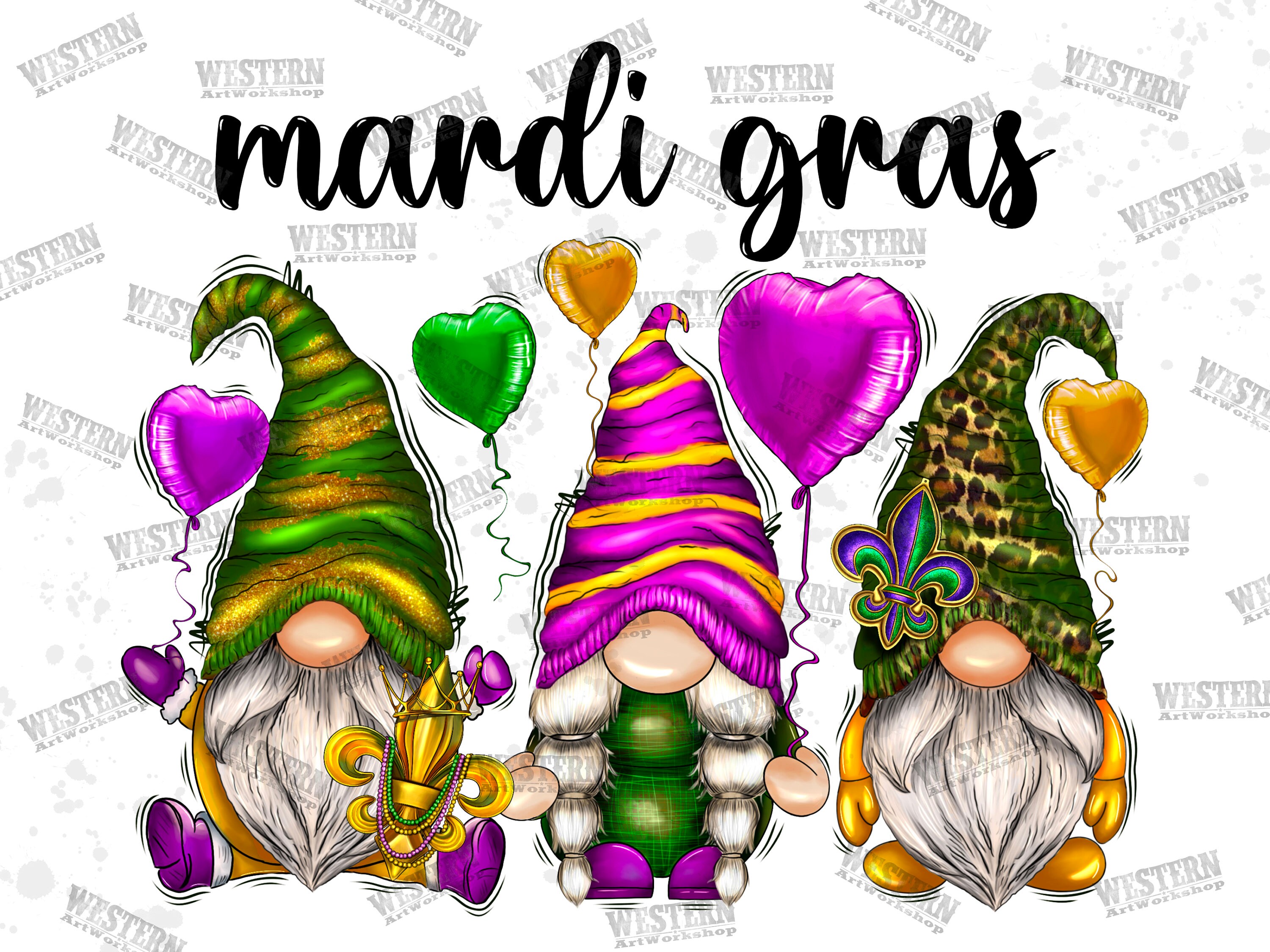 Mardi Gras Gnomes Png Sublimation Designmardi Gras Pngmardi - Etsy