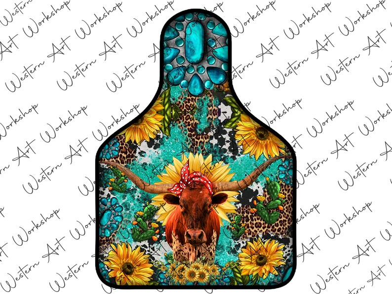Highland Cow Tag Png Rustic Cow Tags PNG Cow Tag Cowhide - Etsy