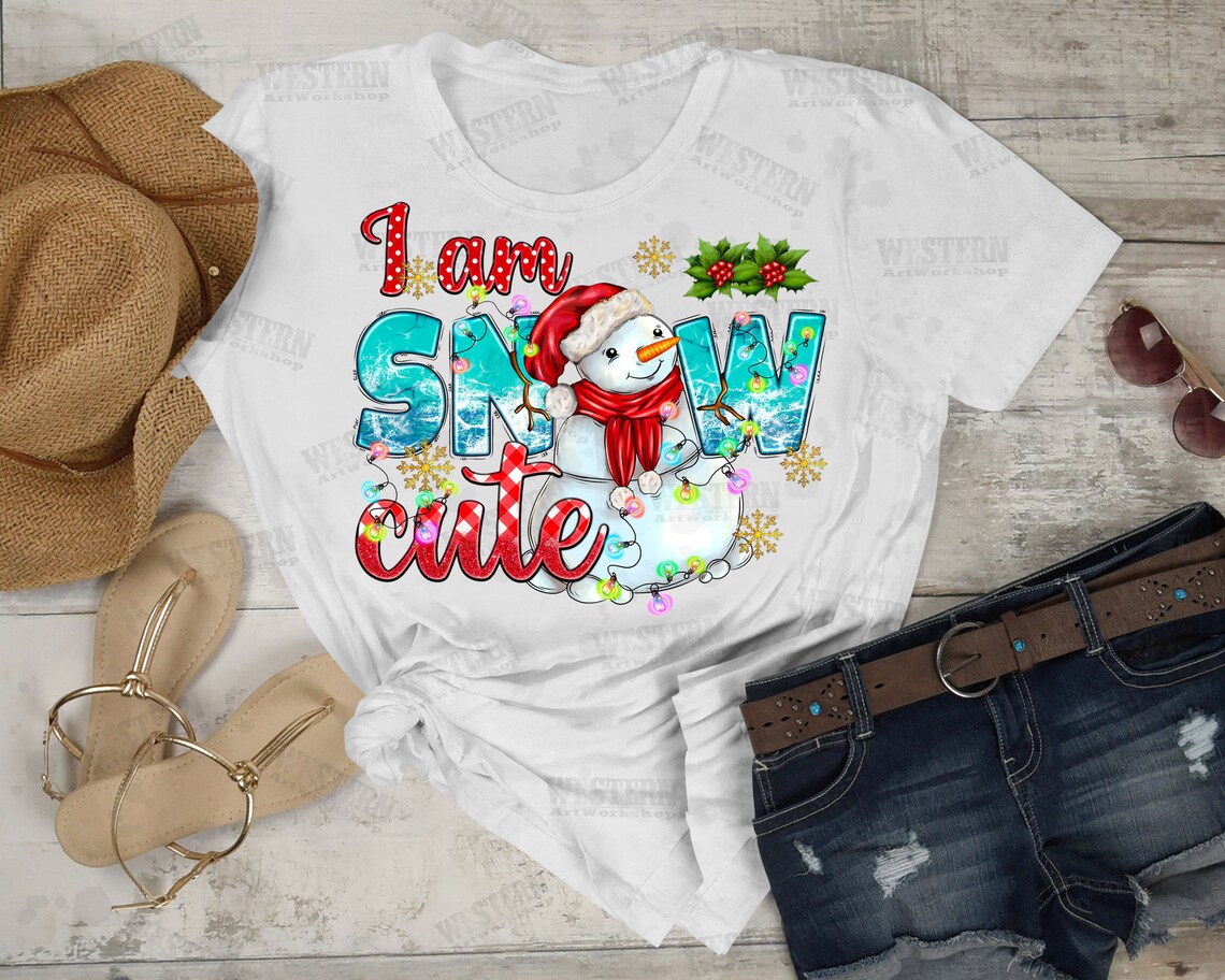 I Am Snow Cute Png Merry Christmas Png Snow Snowman Png - Etsy