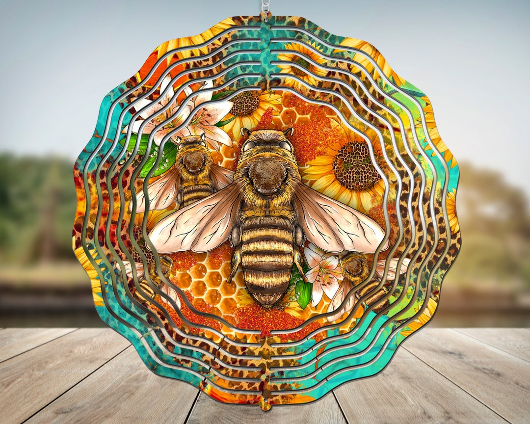 Western Bee Wind Spinner Png,animals Wind Spinner,bee Wind Spinner ...
