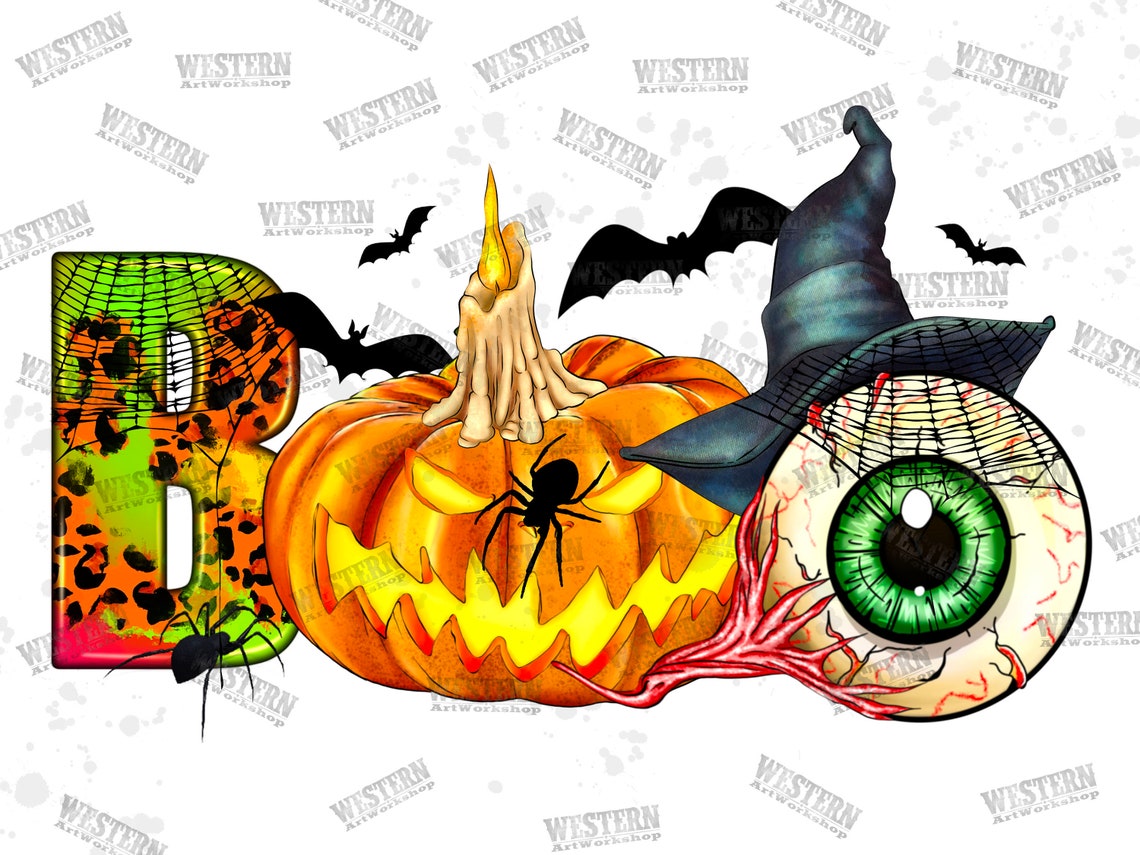 Halloween Boo Png Halloween Sublimation Png Boo Halloween - Etsy