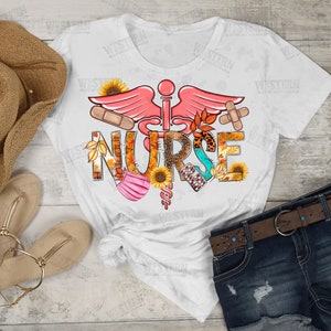 Nurse With Fall Element Png Sublimation Design, Nurse Png, Hello Fall ...