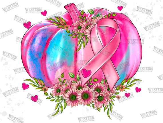 Breast Cancer Pumpkin Png Cancer Awareness Png Breast Cancer - Etsy