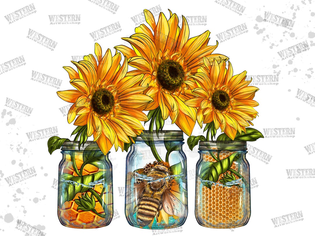 Bee Honeycomb Mason Jar Png Sublimation Design, Honeycomb Design Png ...
