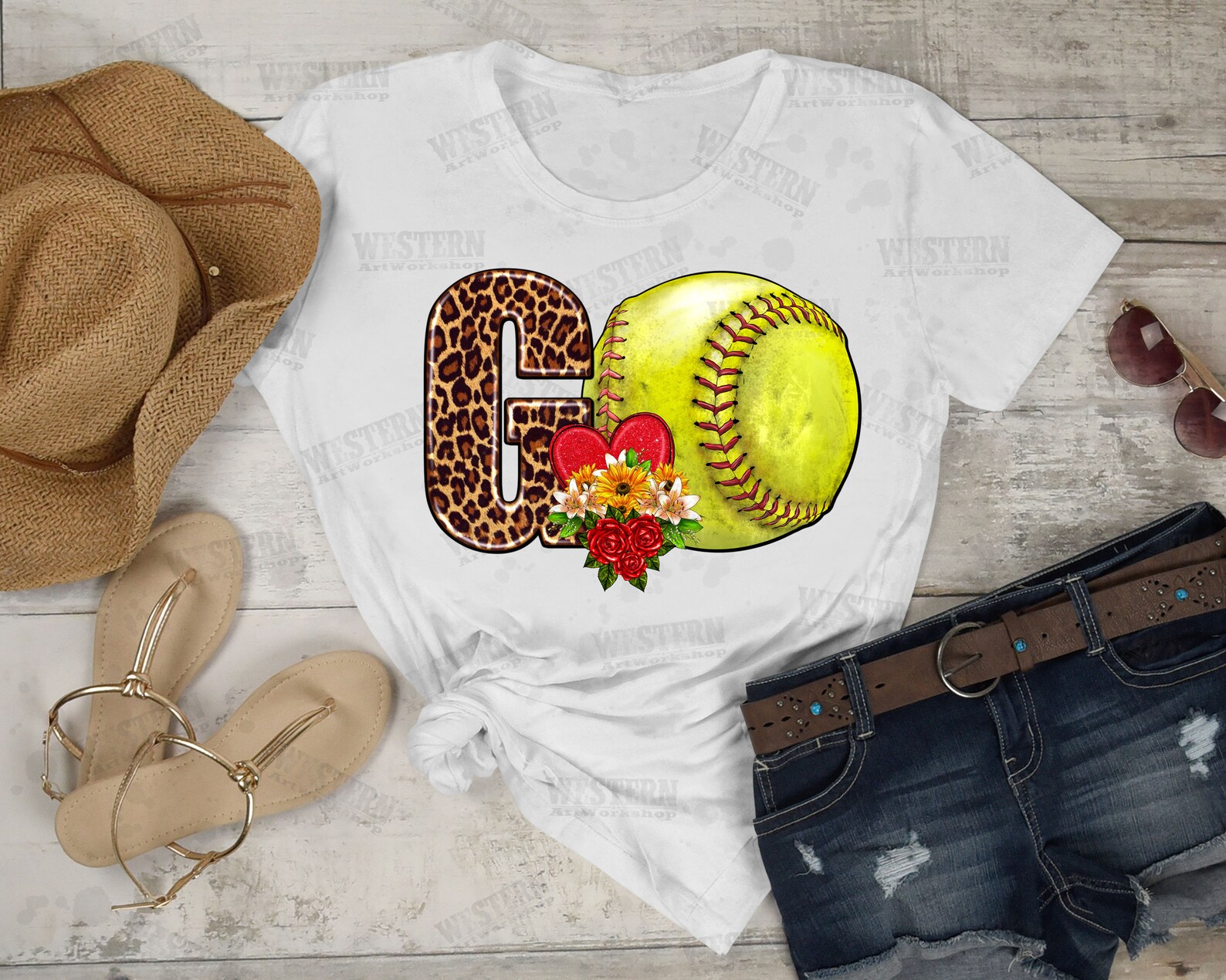 Western Go Softball Png Sublimation Design Softball Png Go - Etsy