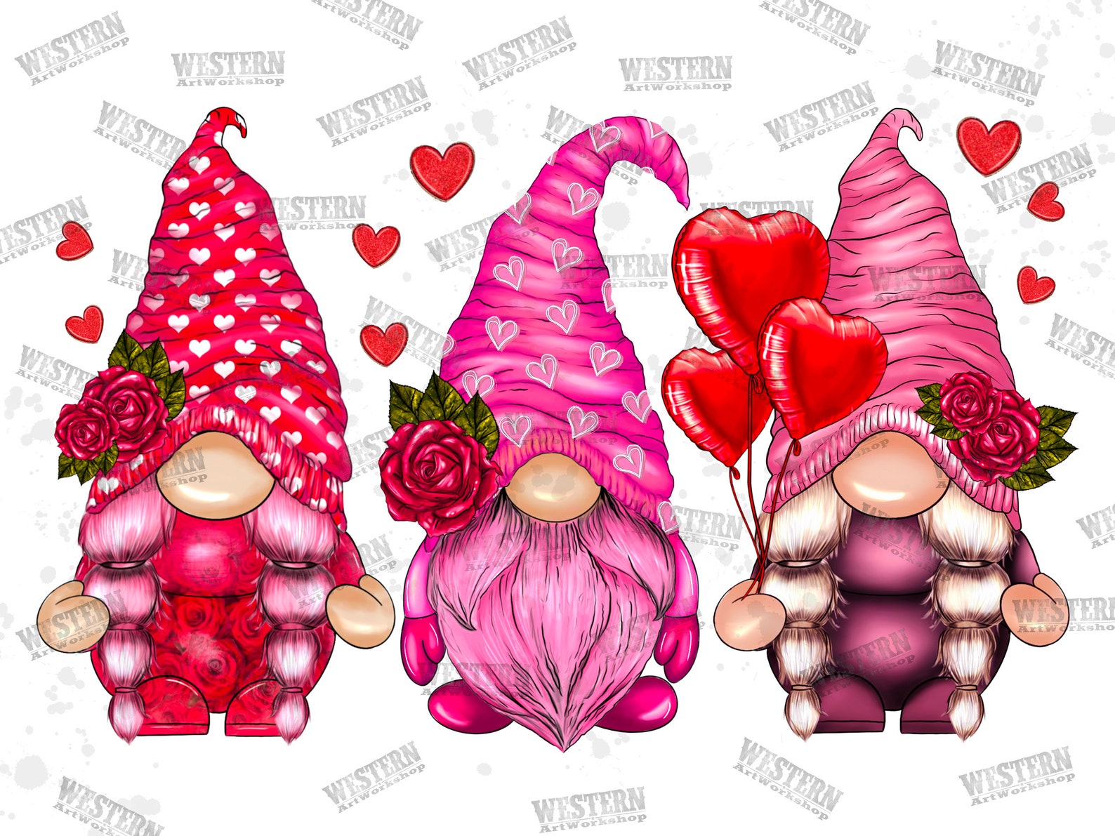 Valentines Day Gnomies Png Sublimation Design Valentines Day - Etsy
