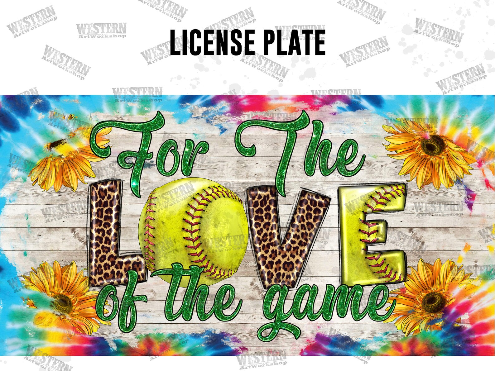 Love of the Game Softball License Plate Softball License - Etsy