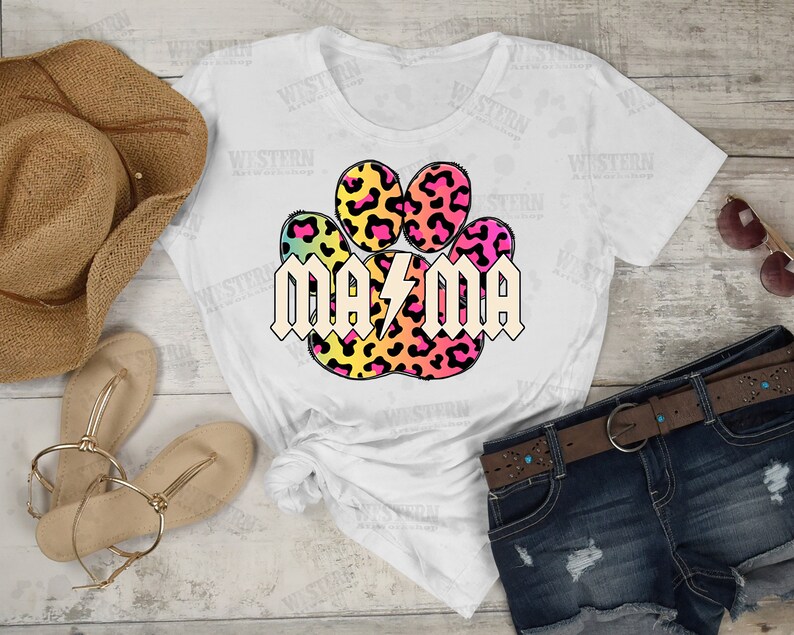 Dog Mama Png Paw Png Leopard Mama Design Mama Png Dog - Etsy