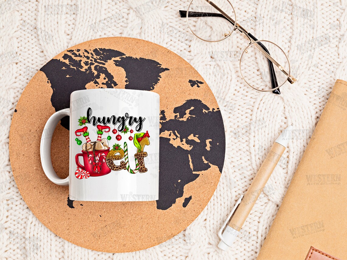 Hungry Elf Png Sublimation Designwestern Pngmerry Christmas - Etsy