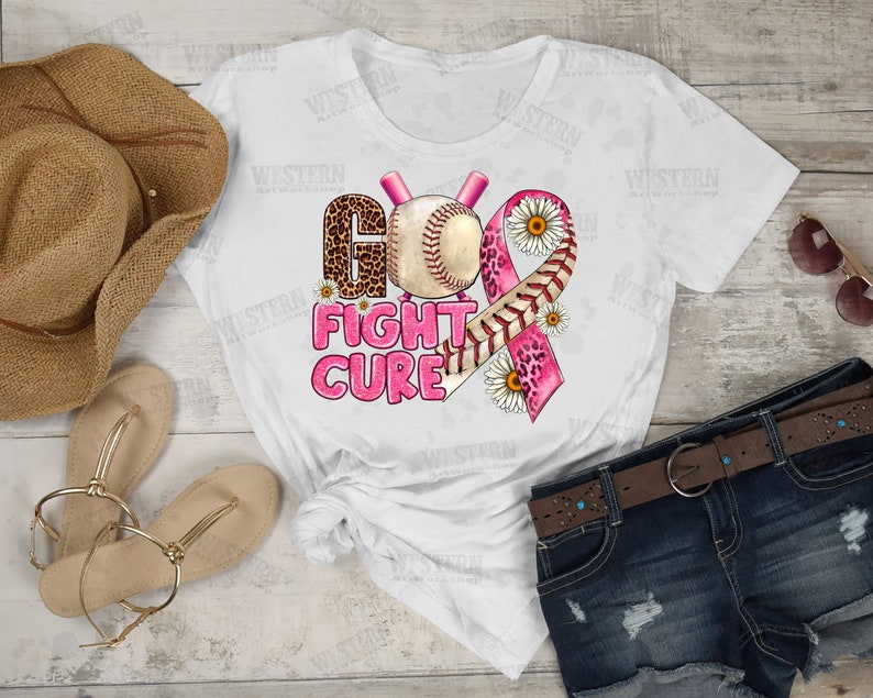 Go Fight Cure Baseball Png Sublimation Design Go Fight Cure - Etsy