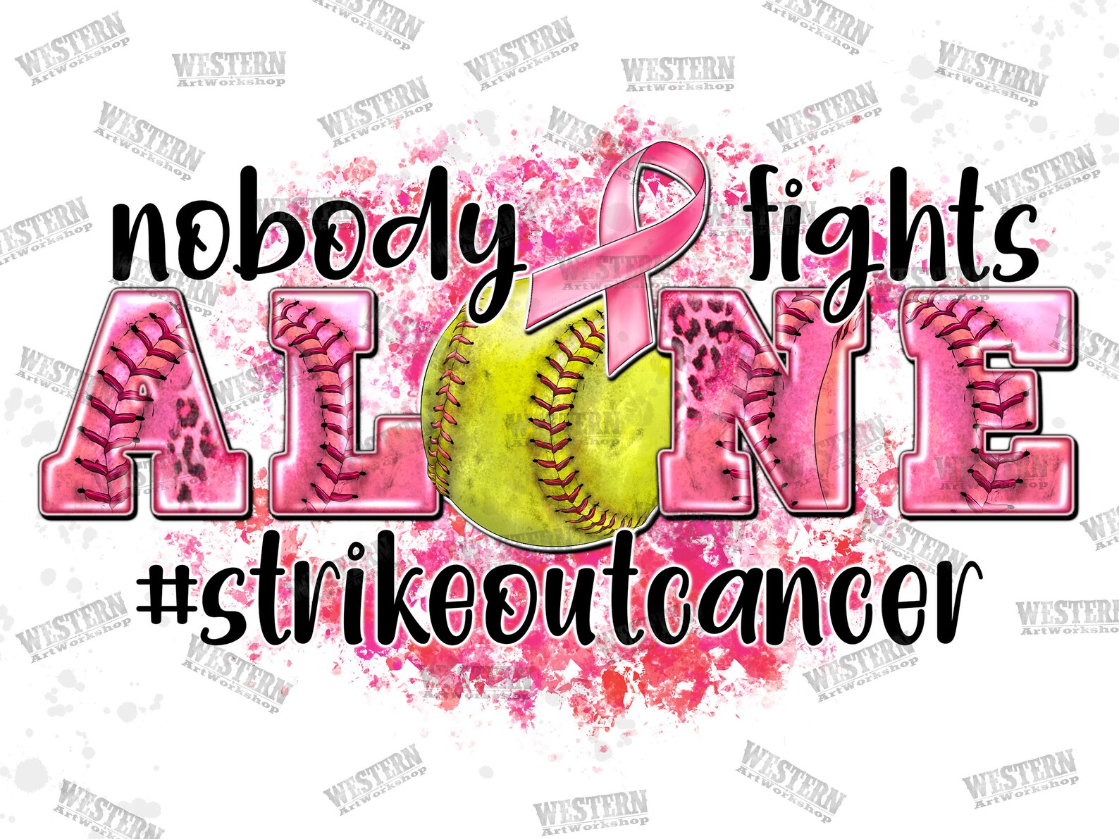 Breast Cancer Softball Sublimation PNG File Sublimation - Etsy