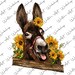 Peace Love Donkey Png, Donkey Png, Donkey Png, Farm Animals Png, Farm ...