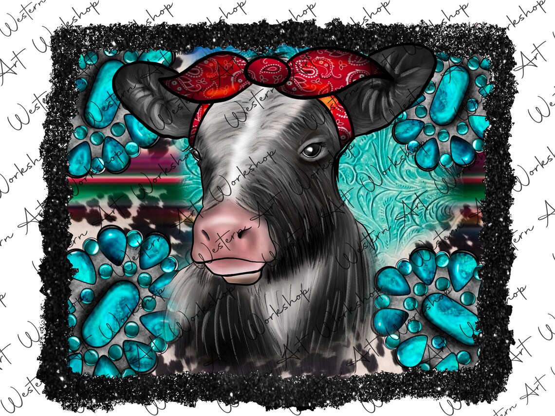 Cowhide Wood Barn Turquoise Background Calf Png Baby Calf - Etsy