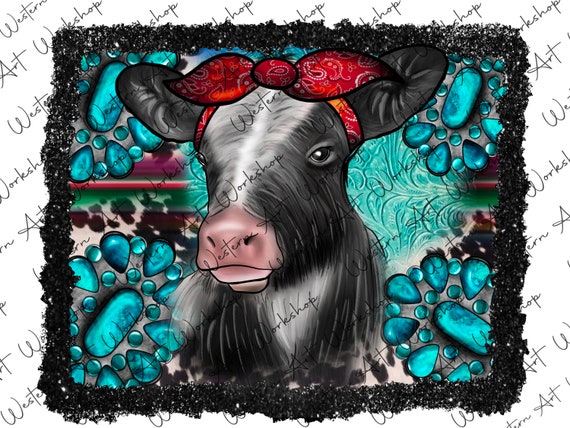 Cowhide Wood Barn Turquoise Background Calf Png Baby Calf - Etsy