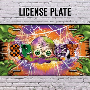 Halloween Spooky License Plate Png, Halloween License Platepng ,spooky ...