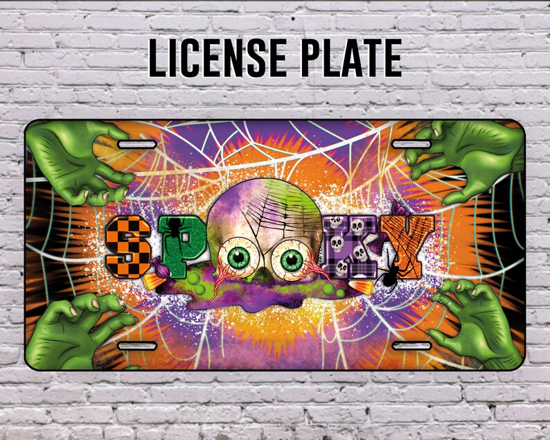 Halloween Spooky License Plate Png, Halloween License Platepng ,spooky ...