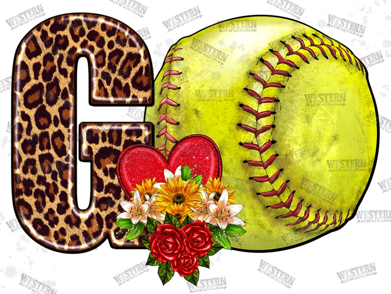 Western Go Softball Png Sublimation Design Softball Png Go - Etsy