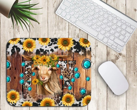 Joy Goat Sunflower Mouse Pad Png Goat Mouse Pad Sublimation - Etsy