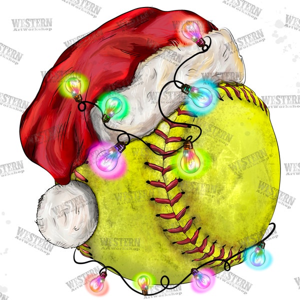 Softball Christmas - Etsy