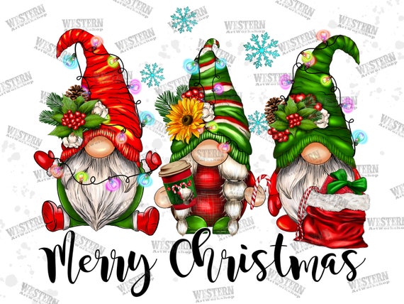 Merry Christmas Gnomes Png Christmas Gnomes Png Christmas - Etsy