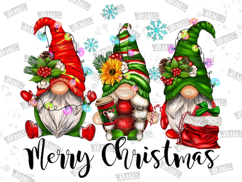 Merry Christmas Gnomes Png Christmas Gnomes Png Christmas - Etsy