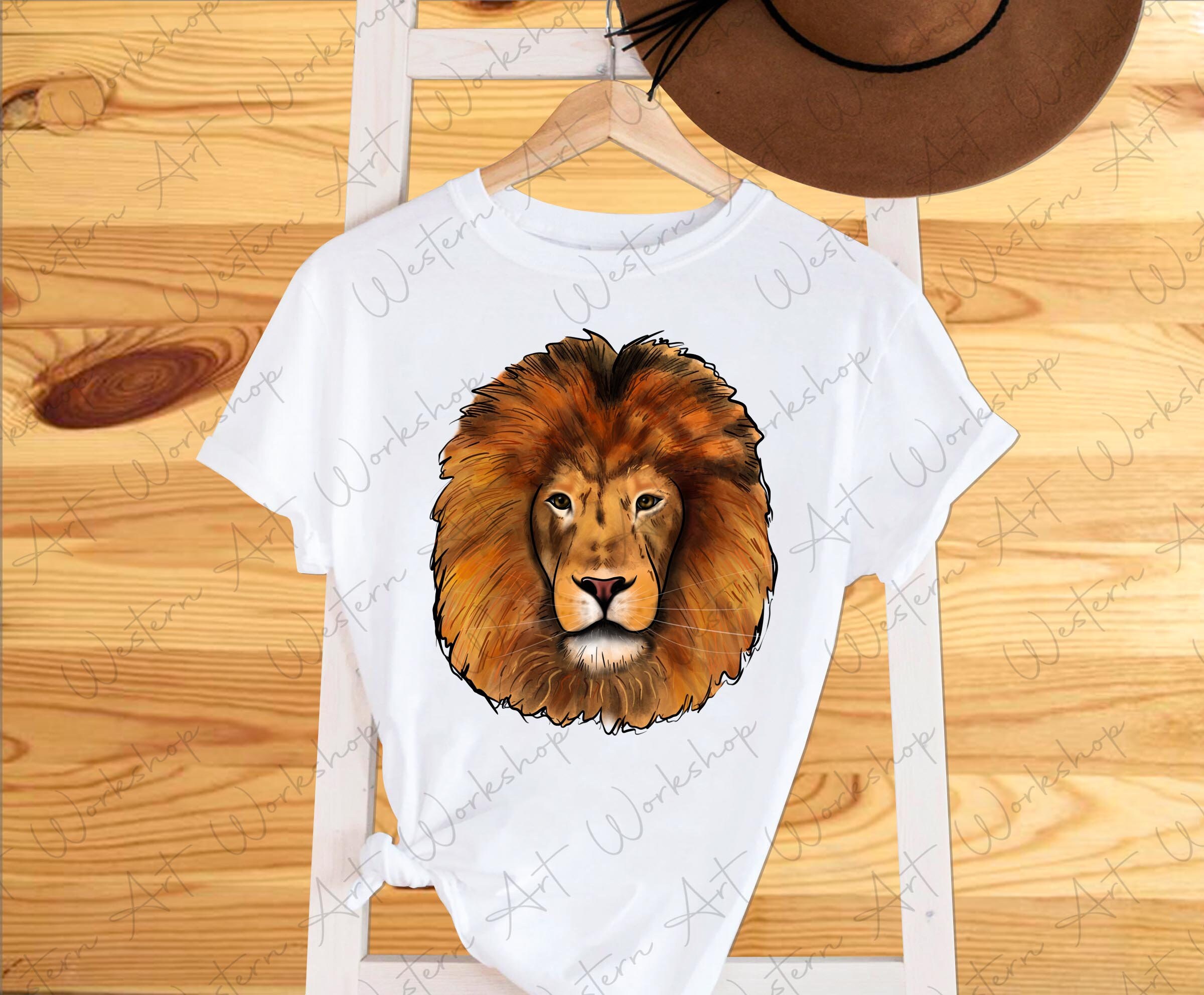Lion Sublimation Png Watercolor Lion Design Cute Lion Png - Etsy