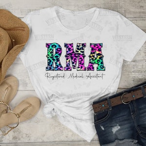 Registered Medical Assistant RMA Png, Sublimation Design, DIGITAL ...