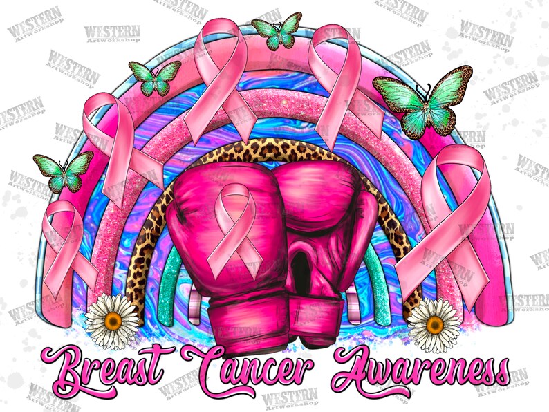 Breast Cancer Rainbow Png Sublimation Design Cancer Awareness - Etsy
