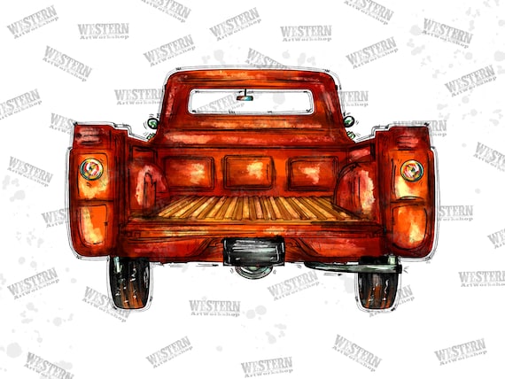Back Of Pickup Truck Drawing