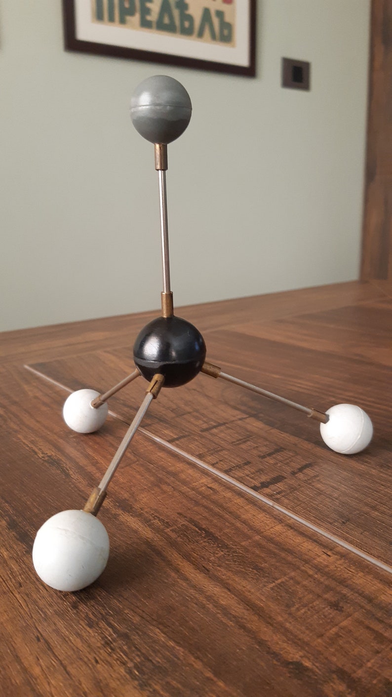 Old Vintage Atomic Model 60',vintage Molacular Model,old Educational ...