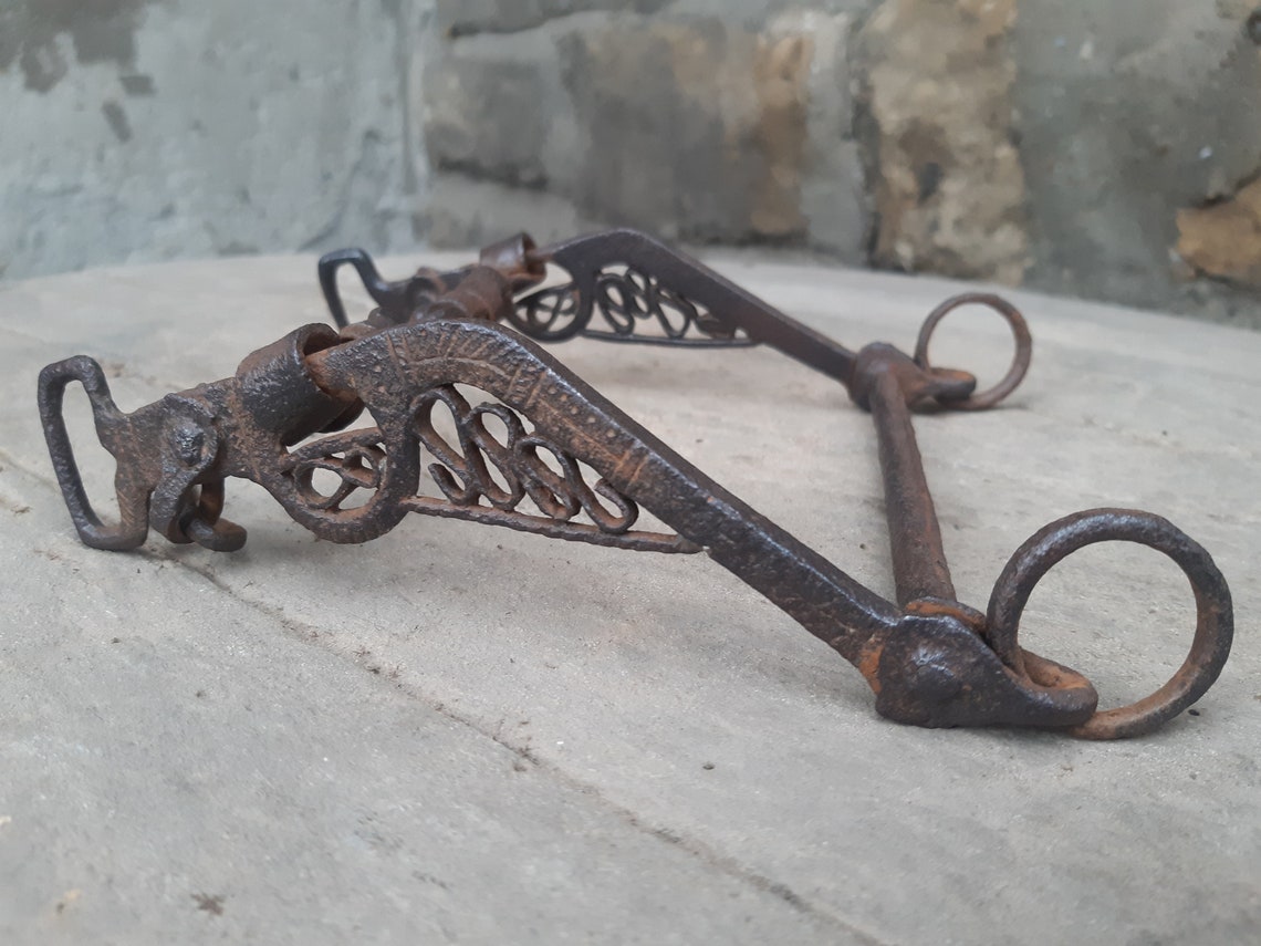 RARE Early 19th Century Ottoman Empire Horse Bridle,forged Horse Bridle ...
