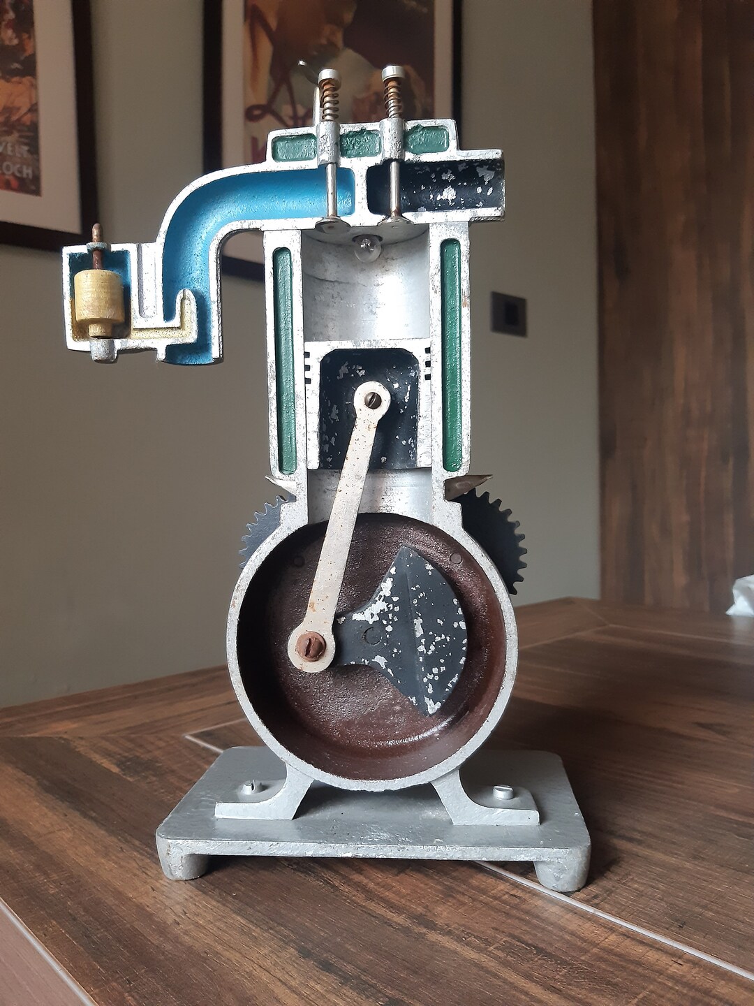 Vintage 60' Engine Model, Educational Model, Old School Model, Vintage ...