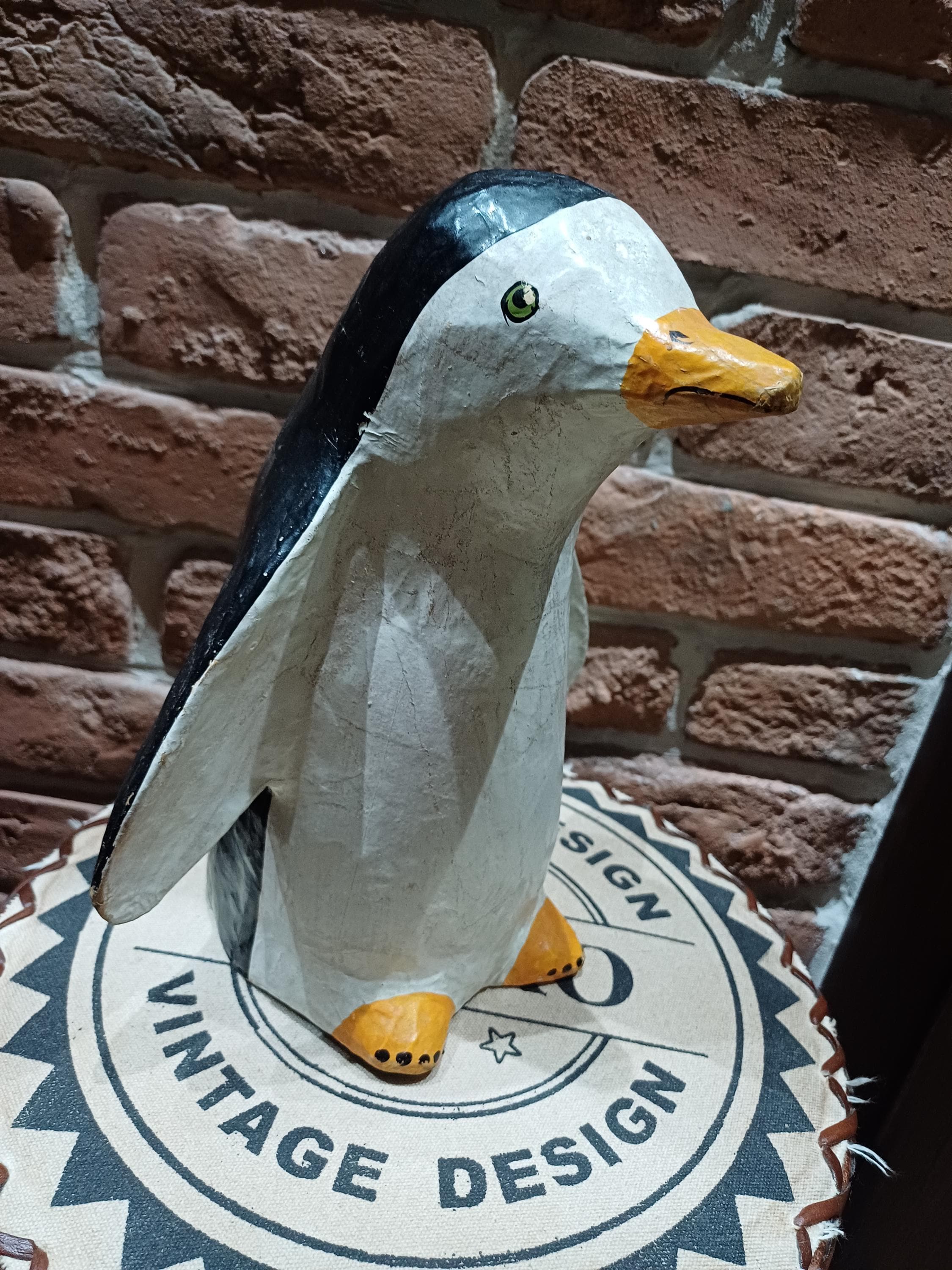 Vintage Papier Mache Penguin,vintage Decoration,coin Purse,shelf Decor ...