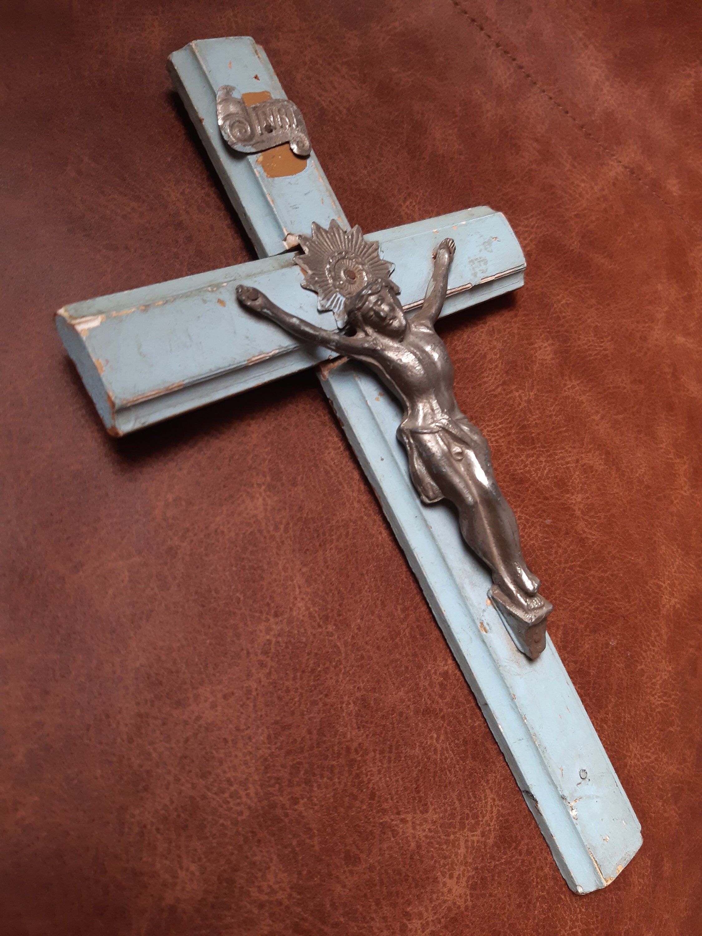 Old Wooden Cross, Late 19th-early 20th Century, Jesus Christ ...