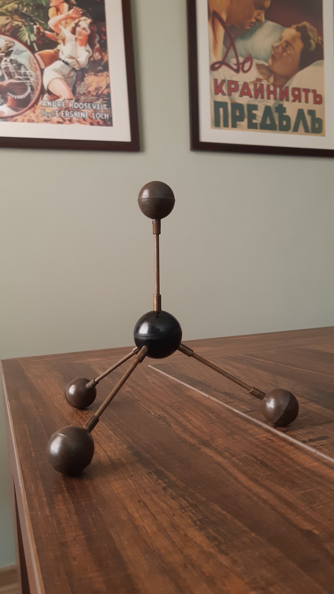 Old Vintage Atomic Model 60',vintage Molacular Model,old Educational ...