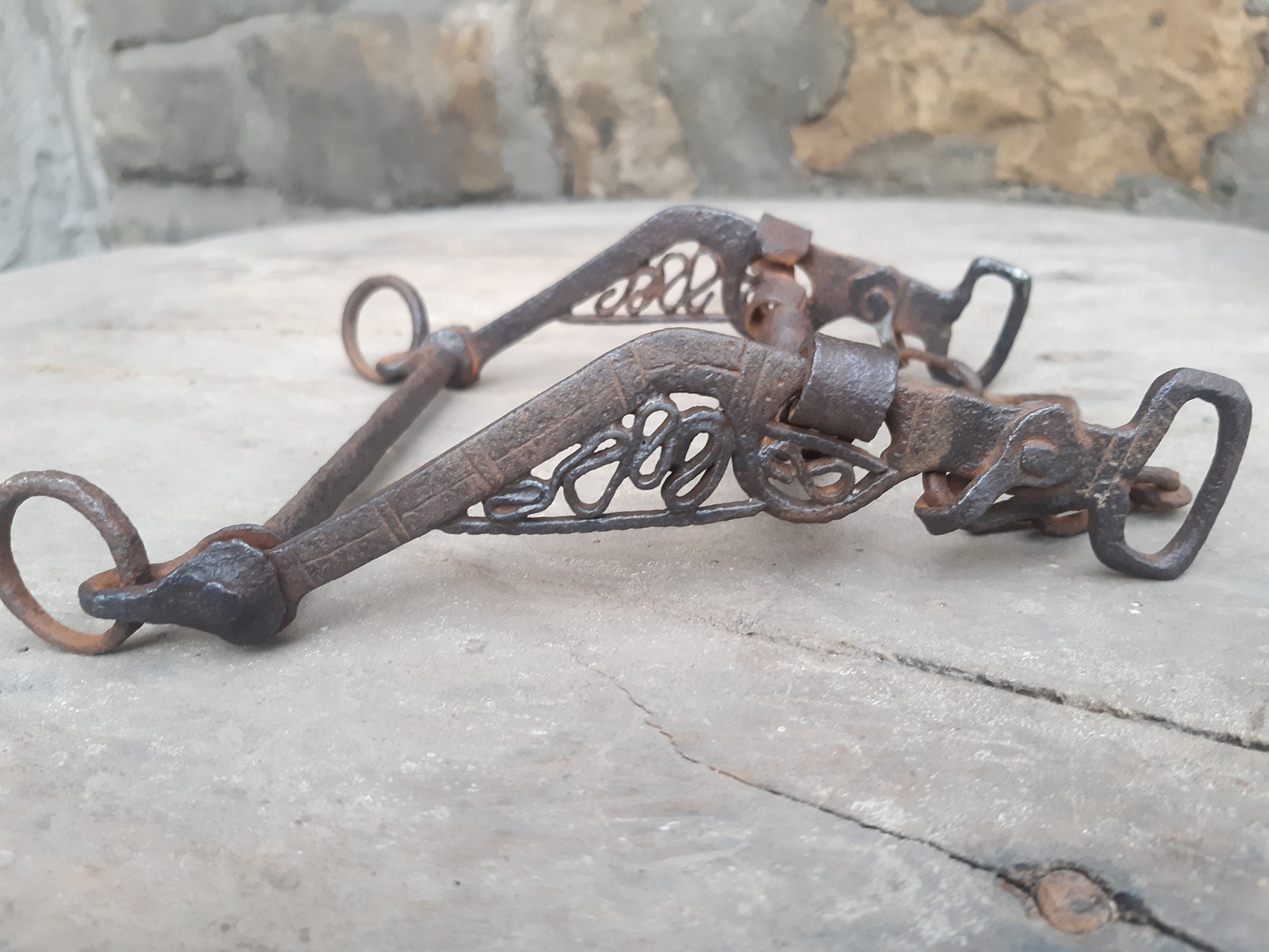 RARE Early 19th Century Ottoman Empire Horse Bridle,forged Horse Bridle ...